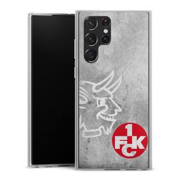 DeinDesign Galaxy S22 Ultra Handy Silikon H&uuml;lle Case transparent Handyh&uuml;lle 1. Fck Devil 1. Fc Kaiserslautern Silikon Case