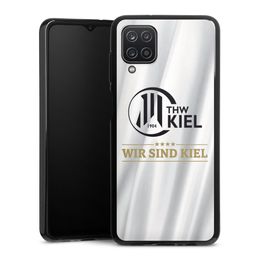 DeinDesign Galaxy A12 Handy Silikon H&uuml;lle Case schwarz Handyh&uuml;lle Handball Official Licensed Product Thw Kiel