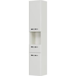 Hochschrank SAPHIR "Quickset 326, mit 2 T&uuml;ren, 1 Fach und 1 Auszug, 30cm breit", wei&szlig; glanz, B:30cm H:168cm T:33cm, Schr&auml;nke, Hochschrank