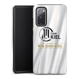 DeinDesign Galaxy S20 FE 5G Handy Panzer Handyh&uuml;lle robuste Outdoor H&uuml;lle Schutzh&uuml;lle gl&auml;nzend Thw Kiel Handball Official Licensed Product Tough Case