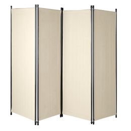 Paravent "Swingtex", beige (elfenbeinfarben), B:220cm H:165cm, Acryl, Stahl, Angerer FREIZEITM&Ouml;BEL, Stellw&auml;nde, Paravent, (B/H): ca. 220x165 cm