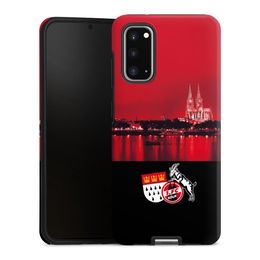 DeinDesign Galaxy S20 Handy Panzer Handyh&uuml;lle robuste Outdoor H&uuml;lle Schutzh&uuml;lle matt 1. Fc K&ouml;ln Official Licensed Product Skyline Tough Case