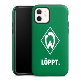 DeinDesign iPhone 12 Handy Panzer Handyh&uuml;lle robuste Outdoor H&uuml;lle Schutzh&uuml;lle matt Sv Werder Bremen Statement Official Licensed Product Tough Case