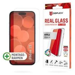 Displex Displayschutzglas "Real Glass + Case", transparent, B:9,2cm H:1,2cm T:19,8mm, Displayfolien, Displayschutzfolie Displayschutz Rundumschutz 360 Grad splitterfest
