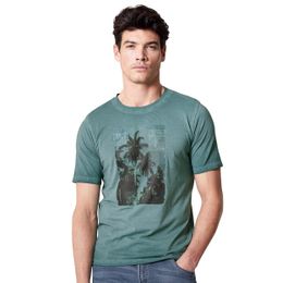 T-Shirt Casamoda "Casamoda T-Shirt uni", Herren, Gr. XL, blau (t&uuml;rkis), 100% Baumwolle, Shirts T-Shirt