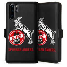 DeinDesign Huawei P30 Pro Handy Klapph&uuml;lle Handyh&uuml;lle aus Kunst Leder schwarz Flip Case Official Licensed Product Transparent 1. Fc K&ouml;ln Sideflip mit langer 
