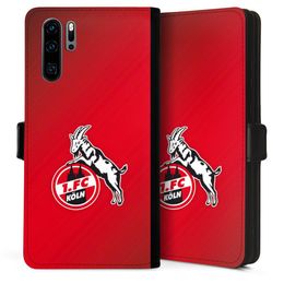 DeinDesign Huawei P30 Pro Handy Klapph&uuml;lle Handyh&uuml;lle aus Kunst Leder schwarz Flip Case 1. Fc K&ouml;ln Effzeh Official Licensed Product Sideflip mit langer Lasche
