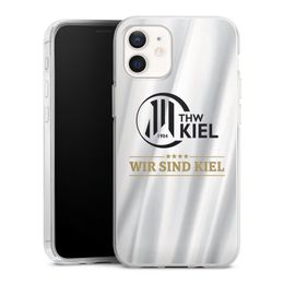 DeinDesign iPhone 12 Handy Silikon H&uuml;lle Case transparent Handyh&uuml;lle Official Licensed Product Thw Kiel Handball Silikon Case