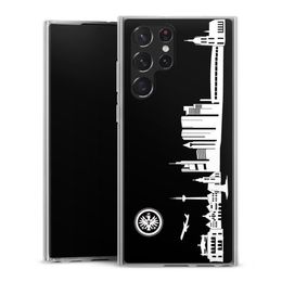 DeinDesign Galaxy S22 Ultra Handy Silikon H&uuml;lle Case transparent Handyh&uuml;lle Eintracht Frankfurt Sge Skyline Silikon Case