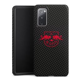 DeinDesign Galaxy S20 FE 5G Handy Panzer Handyh&uuml;lle robuste Outdoor H&uuml;lle Schutzh&uuml;lle gl&auml;nzend Carbon Official Licensed Product Rb Leipzig Tough Case