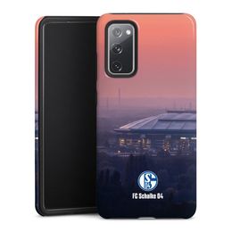 DeinDesign Galaxy S20 FE 5G Handy Panzer Handyh&uuml;lle robuste Outdoor H&uuml;lle Schutzh&uuml;lle gl&auml;nzend Official Licensed Product Fc Schalke 04 Stadium Tough Case