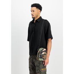 Umh&auml;ngetasche Alpha Industries "Label Messenger Bag S", bunt (wdl camo 65), Obermaterial: 100% Polyester. Futter: 100% Nylon, Taschen Umh&auml;ngetasche