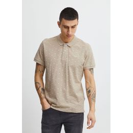 Poloshirt Blend "BHPolo", Herren, Gr. M, crockery, Web, 100% Baumwolle, gemustert, regular fit normal, ohne Ausschnitt, Shirts, Klassisches Polo-Shirt