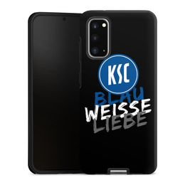 DeinDesign Galaxy S20 Handy Panzer Handyh&uuml;lle robuste Outdoor H&uuml;lle Schutzh&uuml;lle matt Ksc Official Licensed Product Karlsruher Sc Tough Case