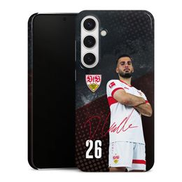 DeinDesign Galaxy S24+ Handy Premium Case Smartphone Handyh&uuml;lle Schutzh&uuml;lle gl&auml;nzend Official Licensed Product Deniz Undav Vfb Stuttgart Premium Case