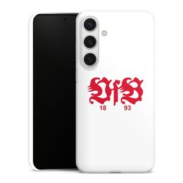 DeinDesign Galaxy S24+ Handy Premium Case Smartphone Handyh&uuml;lle Schutzh&uuml;lle gl&auml;nzend Official Licensed Product Lettering Vfb Stuttgart Premium Case
