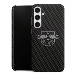 DeinDesign Galaxy S24+ Handy Premium Case Smartphone Handyh&uuml;lle Schutzh&uuml;lle gl&auml;nzend Rb Leipzig Carbon Metallic Look Premium Case