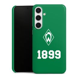DeinDesign Galaxy S24+ Handy Premium Case Smartphone Handyh&uuml;lle Schutzh&uuml;lle gl&auml;nzend Sv Werder Bremen Official Licensed Product Statement Premium Case