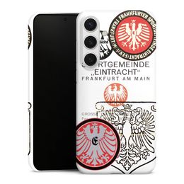 DeinDesign Galaxy S24+ Handy Premium Case Smartphone Handyh&uuml;lle Schutzh&uuml;lle gl&auml;nzend Retro Eintracht Frankfurt Official Licensed Product Premium Case