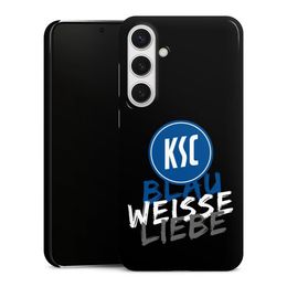 DeinDesign Galaxy S24+ Handy Premium Case Smartphone Handyh&uuml;lle Schutzh&uuml;lle gl&auml;nzend Ksc Karlsruher Sc Official Licensed Product Premium Case
