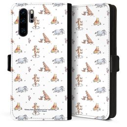 DeinDesign Huawei P30 Pro Handy Klapph&uuml;lle Handyh&uuml;lle aus Kunst Leder schwarz Flip Case Disney Winnie The Pooh Official Licensed Product Sideflip mit langer 