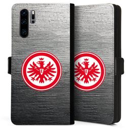 DeinDesign Huawei P30 Pro Handy Klapph&uuml;lle Handyh&uuml;lle aus Kunst Leder schwarz Flip Case Eintracht Frankfurt Sge Logo Sideflip mit langer Lasche