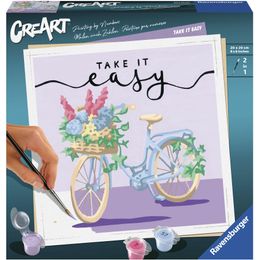 Malen nach Zahlen Ravensburger "CreArt, Take it easy", bunt, Malvorlagen, KinderB:20cm H:20cm, Made in Europe, B:20cm H:20cm