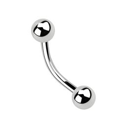 Adelia&acute;s Augenbrauenpiercing ADELIA&acute;S "Piercing - Augenbrauenpiercing Titan Kugel", silber, Piercings, Damen, mit Kugel, 1,2 mm L&auml;nge, 1,2 mm St&auml;rke, Titan