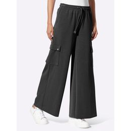 Jerseyhose Heine, Damen, Gr. 34, Normalgr&ouml;&szlig;en, schwarz, 50% Modal, 44% Polyester, 6% Elasthan, unifarben, Hosen Jerseyhose