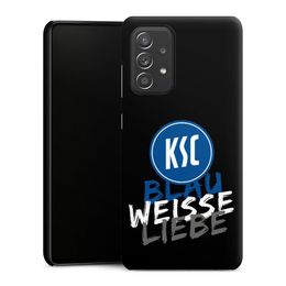 DeinDesign Galaxy A52s 5G Handy Premium Case Smartphone Handyh&uuml;lle Schutzh&uuml;lle matt Ksc Official Licensed Product Karlsruher Sc Premium Case