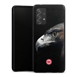 DeinDesign Galaxy A52s 5G Handy Silikon H&uuml;lle Case schwarz Handyh&uuml;lle European Cup Eintracht Frankfurt Official Licensed Product