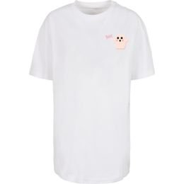 T-Shirt Merchcode "Merchcode Ladies Halloween - Boo Ghost Tee", Damen, Gr. XL, wei&szlig;, 100% Baumwolle, bedruckt, oversize, Rundhals, Shirts T-Shirt