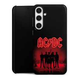 DeinDesign Galaxy S24+ Handy Premium Case Smartphone Handyh&uuml;lle Schutzh&uuml;lle gl&auml;nzend Band Acdc Official Licensed Product Premium Case