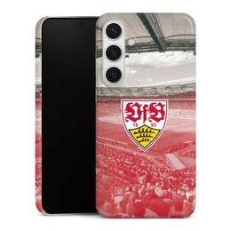 DeinDesign Galaxy S24+ Handy Premium Case Smartphone Handyh&uuml;lle Schutzh&uuml;lle gl&auml;nzend Stadium Vfb Stuttgart Official Licensed Product Premium Case