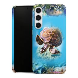 DeinDesign Galaxy S24+ Handy Premium Case Smartphone Handyh&uuml;lle Schutzh&uuml;lle gl&auml;nzend Ocean Turtle Animals Premium Case