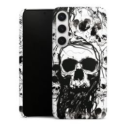 DeinDesign Galaxy S24+ Handy Premium Case Smartphone Handyh&uuml;lle Schutzh&uuml;lle gl&auml;nzend Totenkopf Skulls Halloween Premium Case