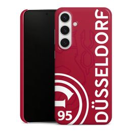 DeinDesign Galaxy S24+ Handy Premium Case Smartphone Handyh&uuml;lle Schutzh&uuml;lle gl&auml;nzend Lettering F95 Fortuna D&uuml;sseldorf Premium Case