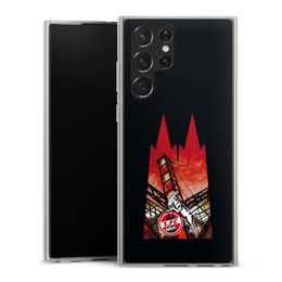 DeinDesign Galaxy S22 Ultra Handy Silikon H&uuml;lle Case transparent Handyh&uuml;lle 1. Fc K&ouml;ln Cologne Cathedral Official Licensed Product Silikon Case