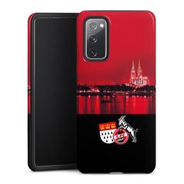 DeinDesign Galaxy S20 FE 5G Handy Panzer Handyh&uuml;lle robuste Outdoor H&uuml;lle Schutzh&uuml;lle gl&auml;nzend 1. Fc K&ouml;ln Official Licensed Product Skyline Tough Case