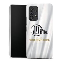 DeinDesign Galaxy A53 5G Handy Premium Case Smartphone Handyh&uuml;lle Schutzh&uuml;lle matt Handball Official Licensed Product Thw Kiel Premium Case