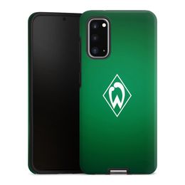 DeinDesign Galaxy S20 Handy Panzer Handyh&uuml;lle robuste Outdoor H&uuml;lle Schutzh&uuml;lle matt Merchandise Sv Werder Bremen Logo Tough Case
