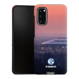DeinDesign Galaxy S20 Handy Panzer Handyh&uuml;lle robuste Outdoor H&uuml;lle Schutzh&uuml;lle matt Official Licensed Product Fc Schalke 04 Stadium Tough Case