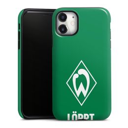 DeinDesign iPhone 11 Handy Panzer Handyh&uuml;lle robuste Outdoor H&uuml;lle Schutzh&uuml;lle gl&auml;nzend Sv Werder Bremen Official Licensed Product Statement Tough Case