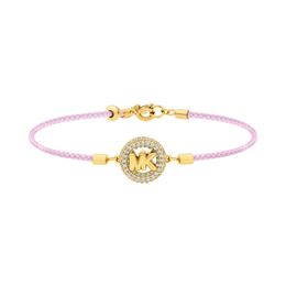 Armband Michael Kors "Schmuck Geschenk Metall Kordel Nylon Armschmuck Premium", rosa, gelbgoldfarben, kristallwei&szlig;, kristallwei&szlig;, Armb&auml;nder, Damen, 19,5cm, Metall Nylon, Metall, Nylon, Armband, mit Zirkonia (synth.)