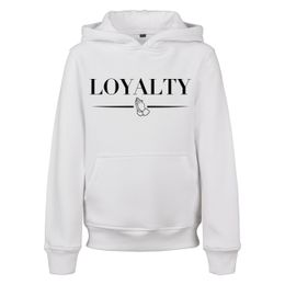 Kapuzensweatshirt MisterTee "MisterTee Herren Kids Loyalty Hoody", Jungen, Gr. 134/140, wei&szlig;, 65% Baumwolle, 35% Polyester, unifarben, Sweatshirts