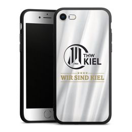 DeinDesign iPhone SE (2020) Handy Premium Silikon H&uuml;lle Handyh&uuml;lle schwarz Case Thw Kiel Handball Official Licensed Product Silikon Premium Case