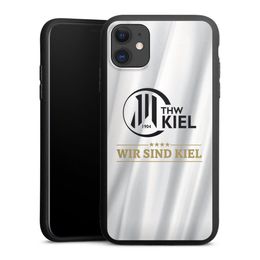 DeinDesign iPhone 11 Handy Premium Silikon H&uuml;lle Handyh&uuml;lle schwarz Case Official Licensed Product Thw Kiel Handball Silikon Premium Case