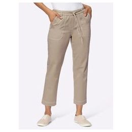 7/8-Jeans Classic Basics, Damen, Gr. 36, Normalgr&ouml;&szlig;en, beige, 98% Baumwolle, 2% Elasthan, unifarben, 7/8-L&auml;nge, Jeans