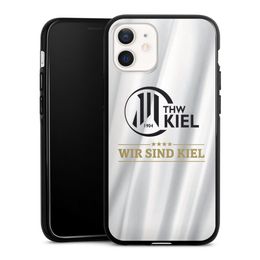 DeinDesign iPhone 12 mini Handy Silikon H&uuml;lle Case schwarz Handyh&uuml;lle Official Licensed Product Thw Kiel Handball