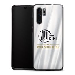 DeinDesign Huawei P30 Pro Handy Silikon H&uuml;lle Case schwarz Handyh&uuml;lle Official Licensed Product Thw Kiel Handball